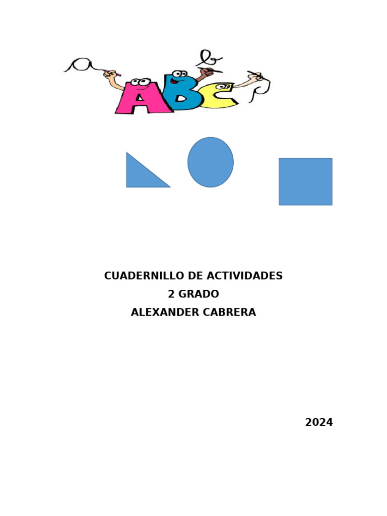 Cuadernillo de Actividades | PDF