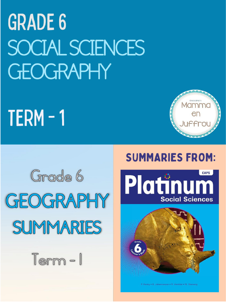 Grade 6 Geography Summaries Term 1 | PDF | Latitude | Longitude
