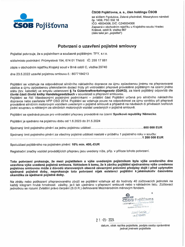 Csob CMR | PDF