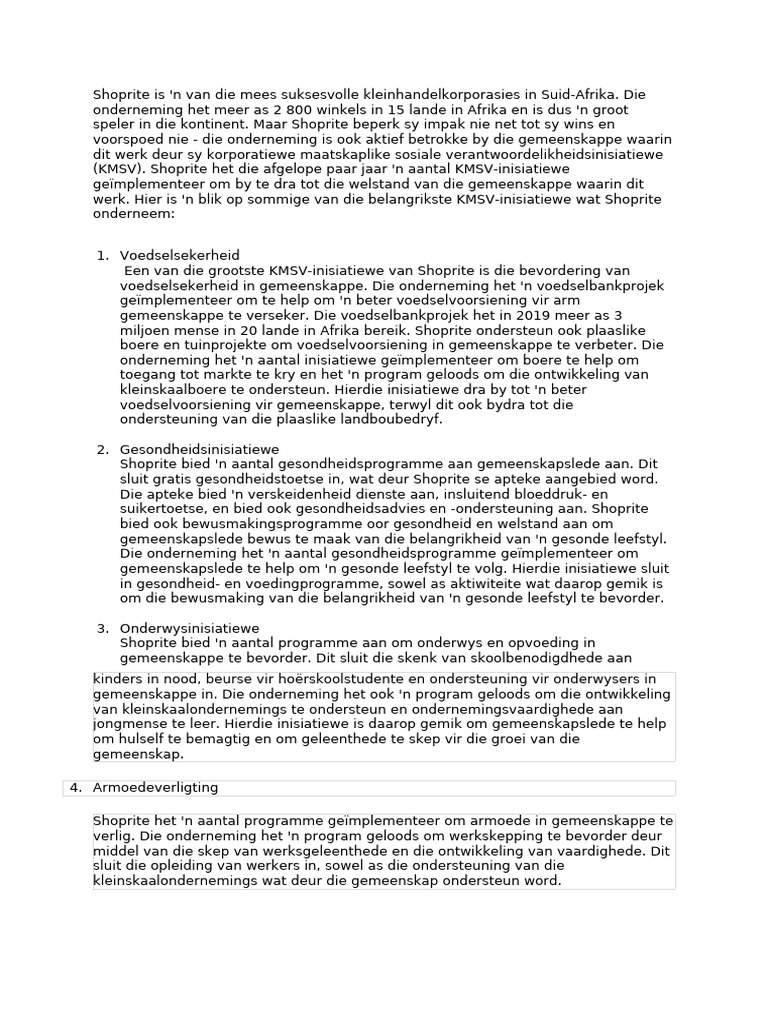 Sosio Ekonomiese | PDF