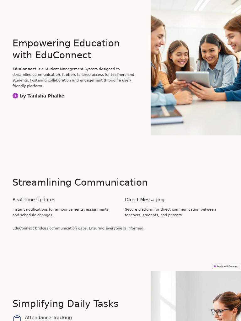 Empowering Education With EduConnect | PDF | Communication | Learning