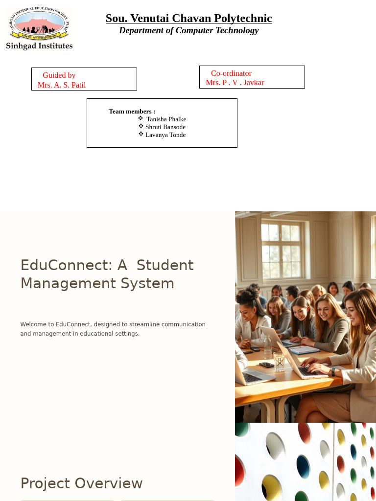 EduConnect Revolutionizing Education | PDF | Educational Technology ...