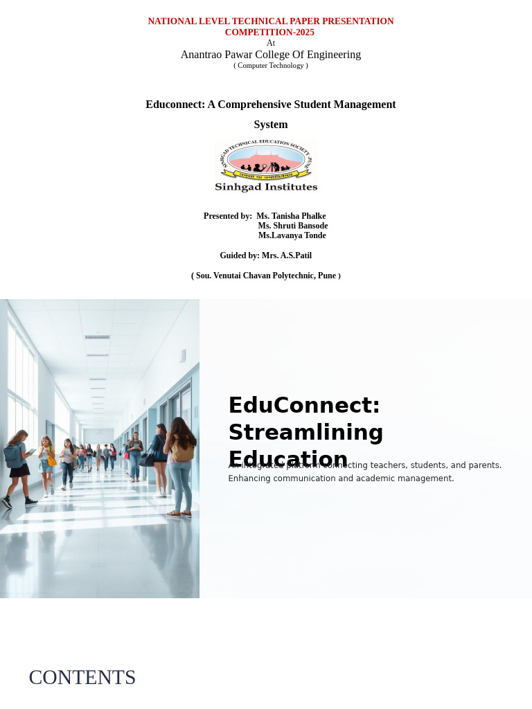 EduConnect Streamlining Education | PDF | Databases | Usability