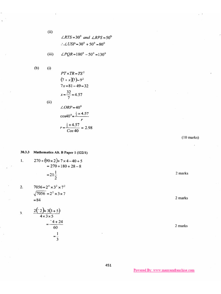 2010 PP1 MS - Atika School - 003-600 ALT B | PDF
