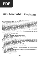 Ernest Hemingway - Hills Like White Elephants | PDF