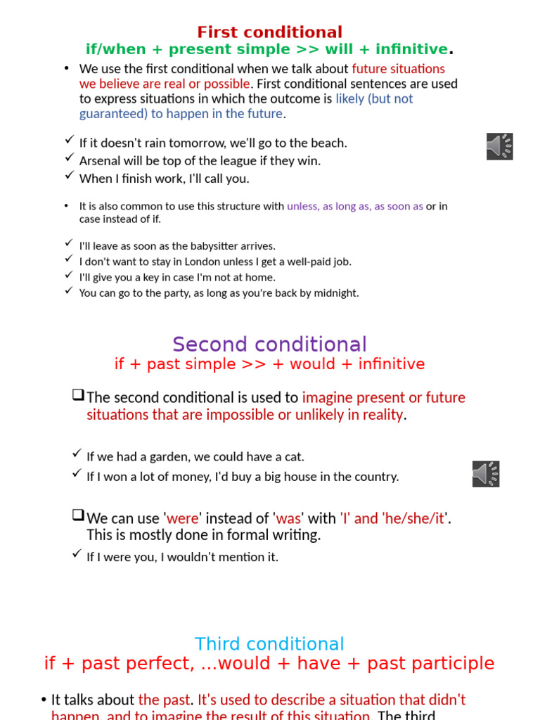 Understanding Conditional Sentences | PDF