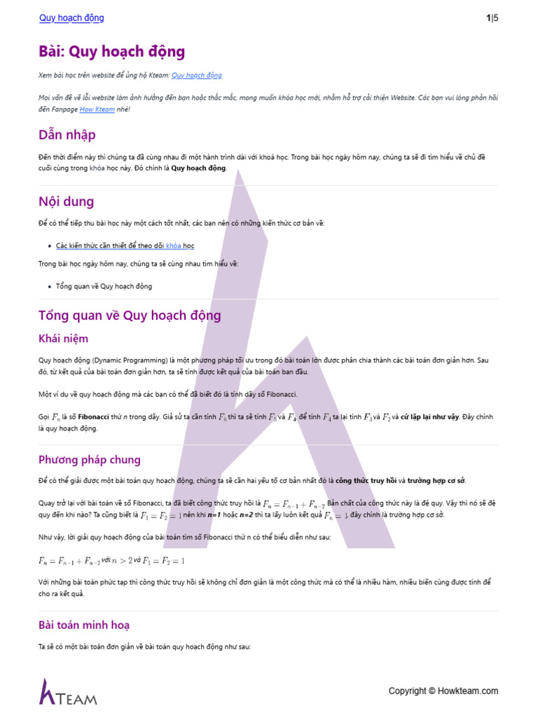 Howkteam - VN - Quy Ho CH Đ NG | PDF