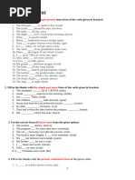 Perfect Tense Worksheet Exercises | PDF