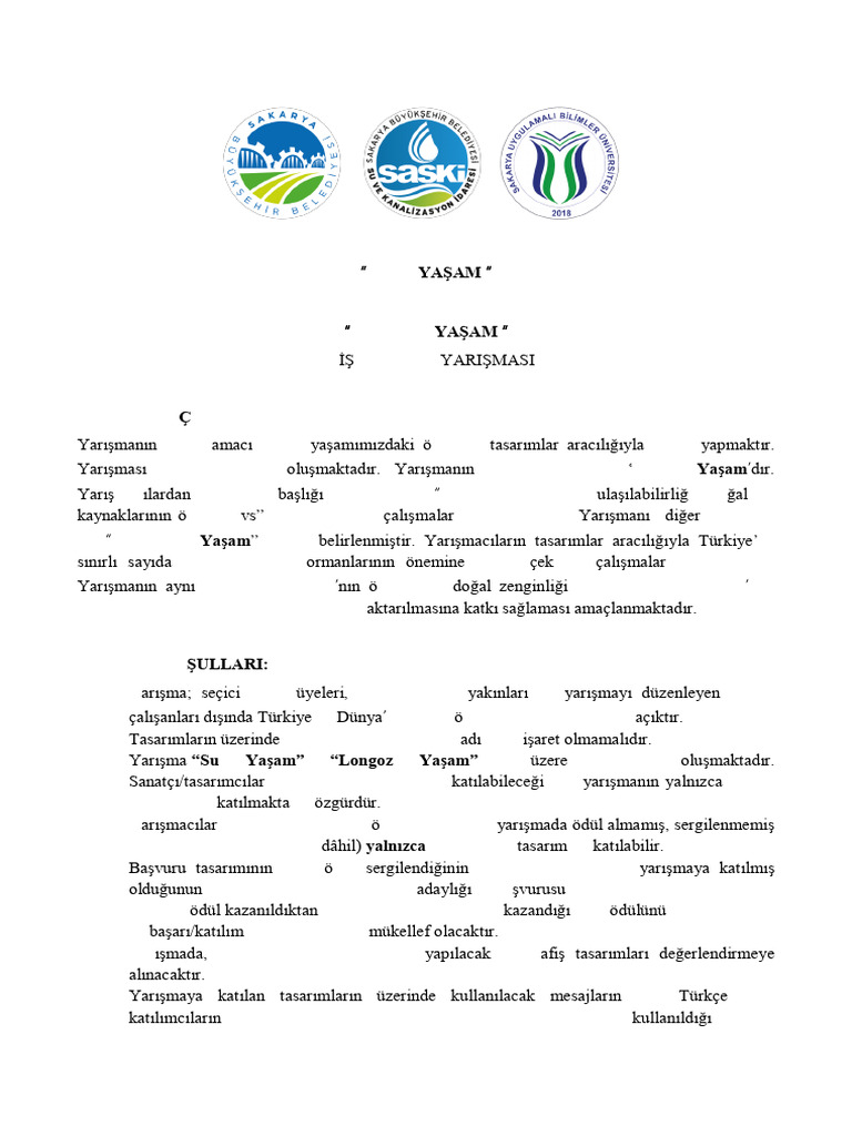 AFİŞ TASARIM Yarışması Şartnamesi 2020 | PDF