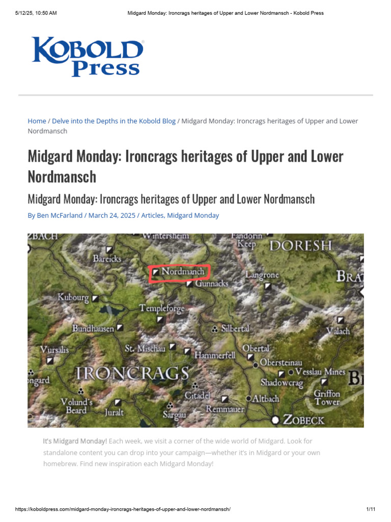 Midgard Dwarf Lineages 2 | PDF | Dwarf (Dungeons & Dragons)