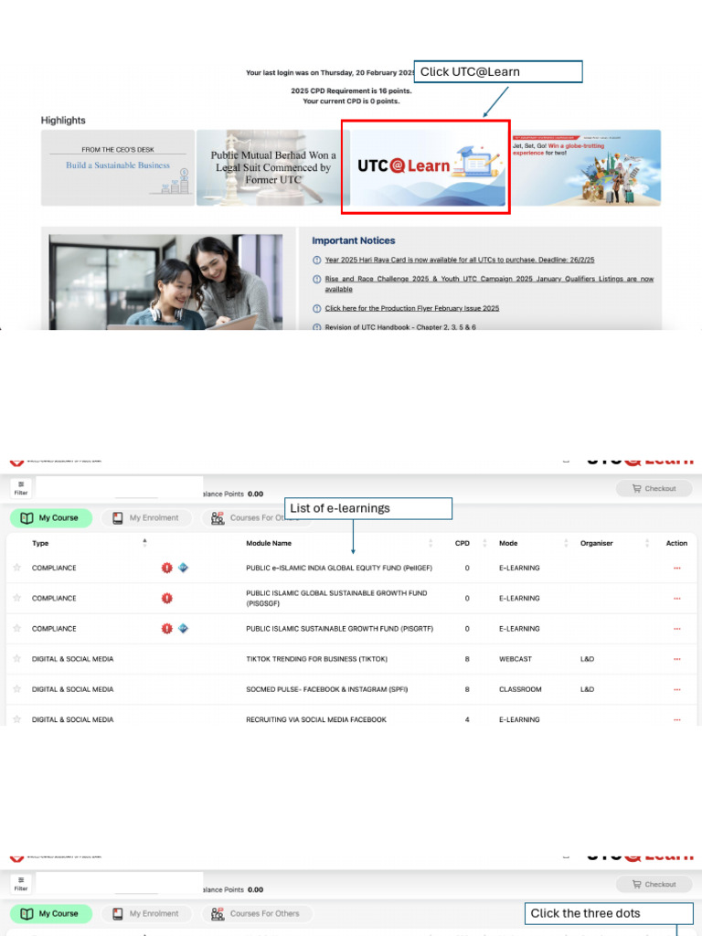Steps To E-Learning in PCSB myLearningX | PDF