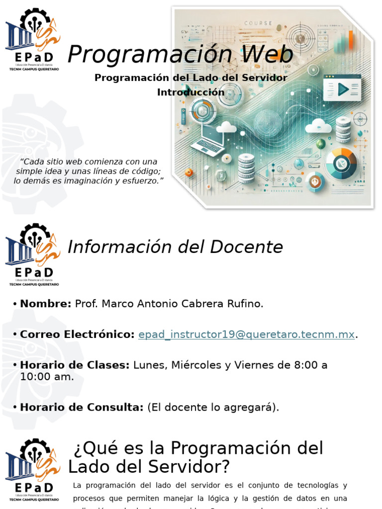 07 - Programación Del Lado Del Servidor | PDF | Redes | Internet y web