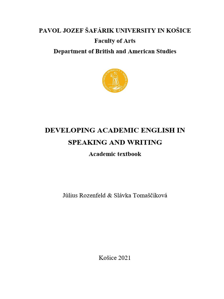 Developing Academic English Textbook | PDF | Hypothesis | Science