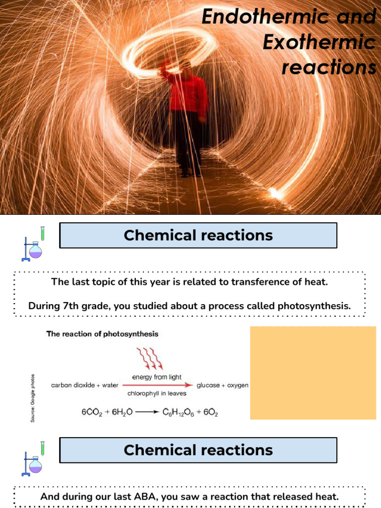 Endothermic and Exothermic Reactions 1 | PDF