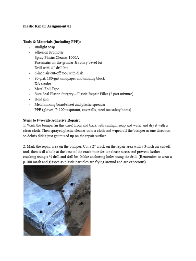 Plastic Bumper Repair Guide | PDF | Materials | Industrial Processes
