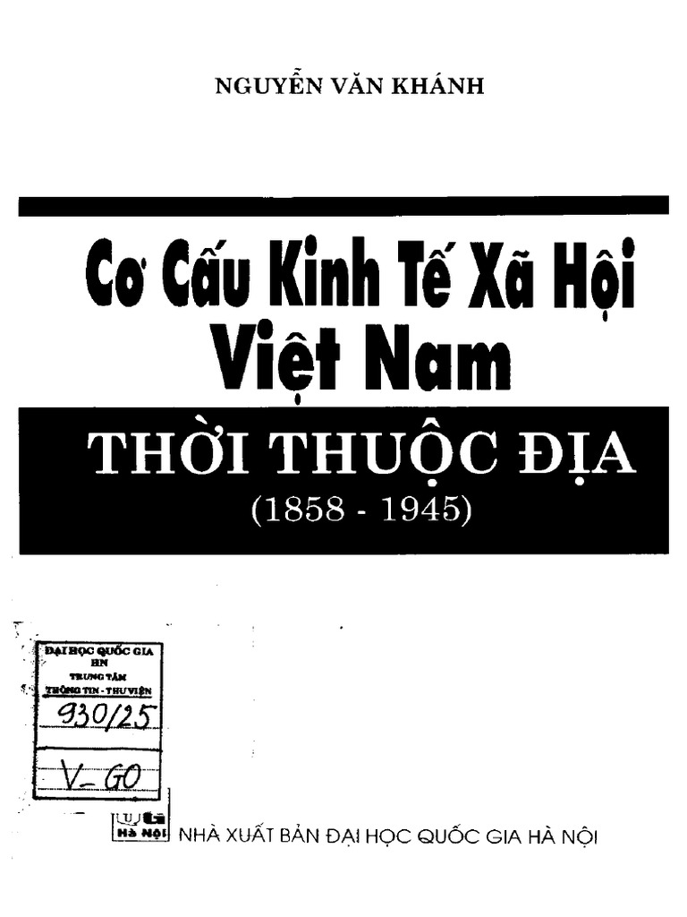 (1tailieu - Com) Co Cau Kinh Te Xa Hoi Viet Nam Thoi Thuoc Dia 1858 ...