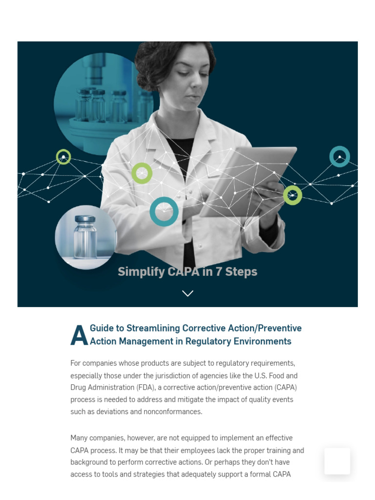 7 Steps to Effective CAPA Management | PDF | Risk | Evaluation