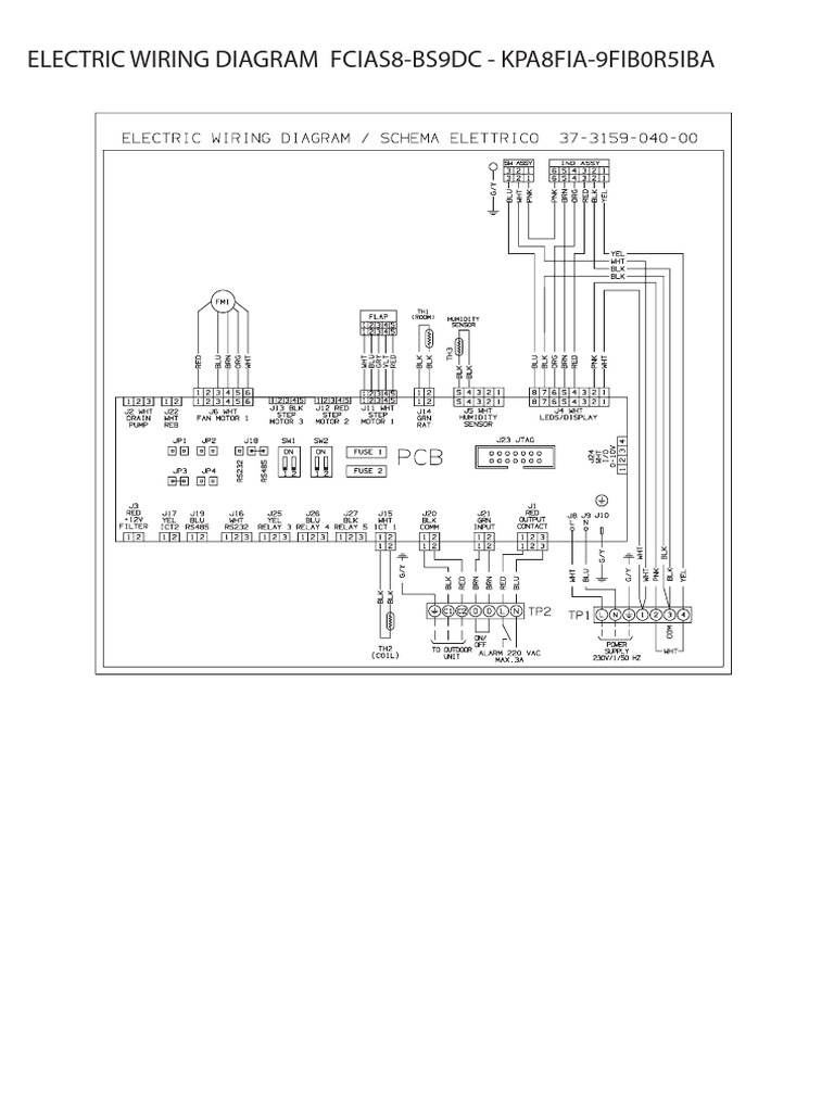Electric Wiring Diagram Fci-Dc Sito-1 | PDF