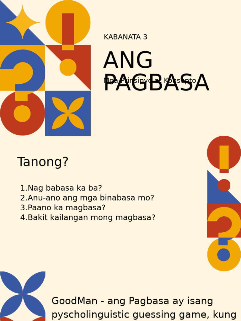 Pagbasa Week 3 | PDF