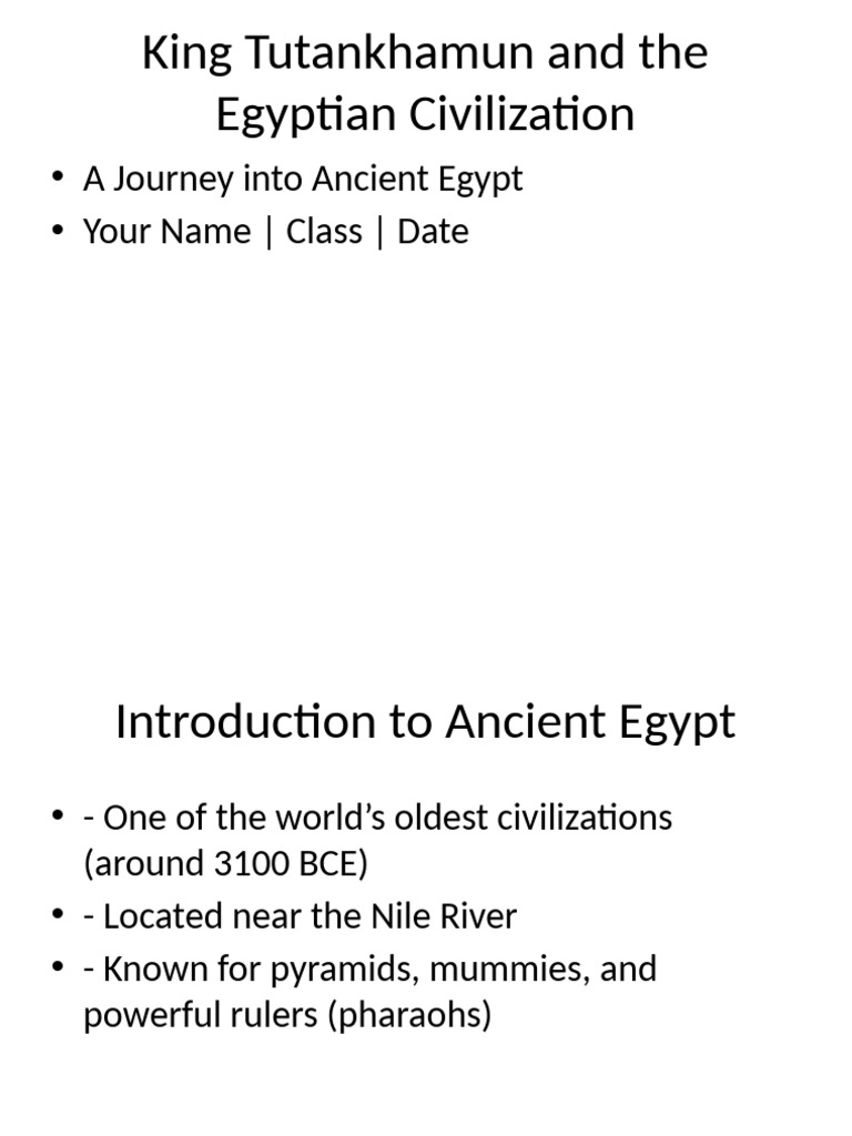 King Tut and Ancient Egyptian Legacy | PDF