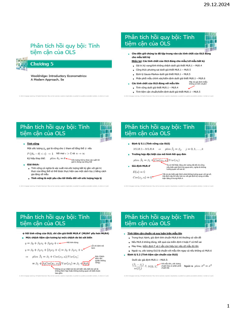 TuongNam - R - CH - 05 - Wooldridge - 5e - PPT Cao | PDF