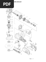 Diagrama de Partes de Pulidor Makita - 9554HN | PDF | Bienes ...