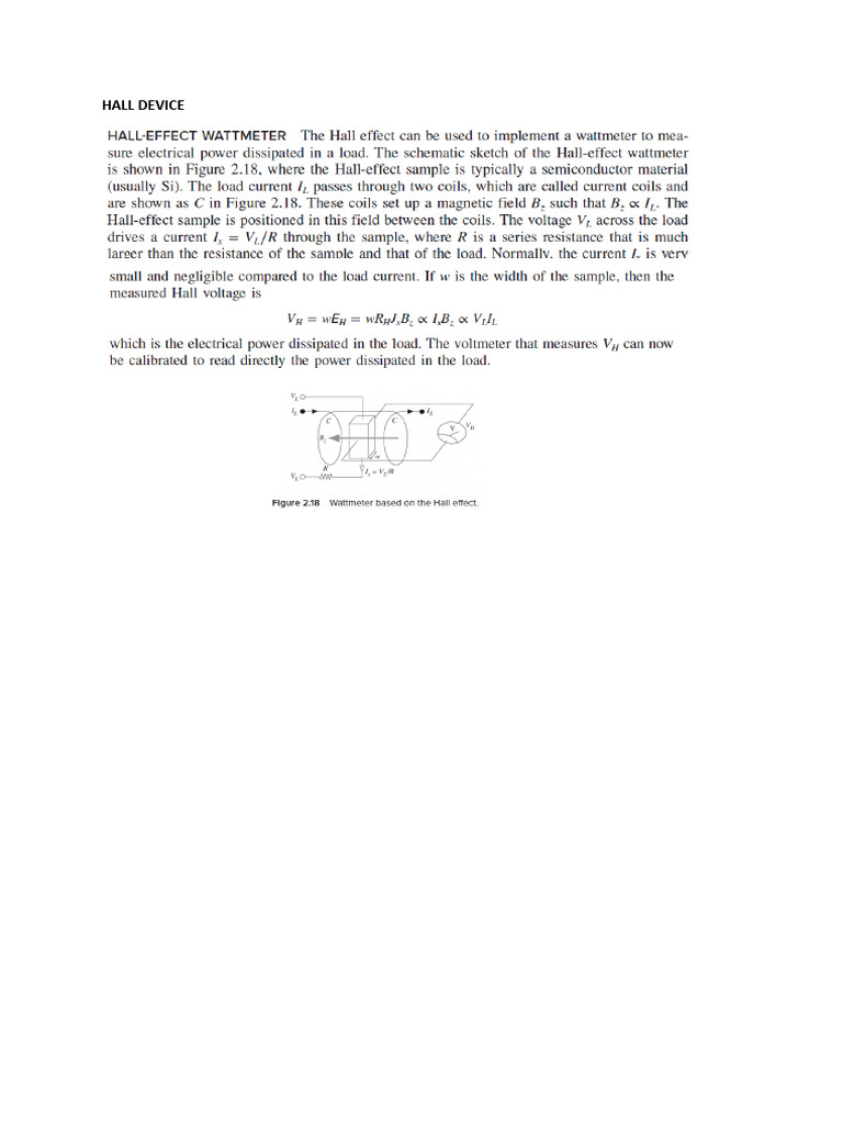 Hall Device | PDF