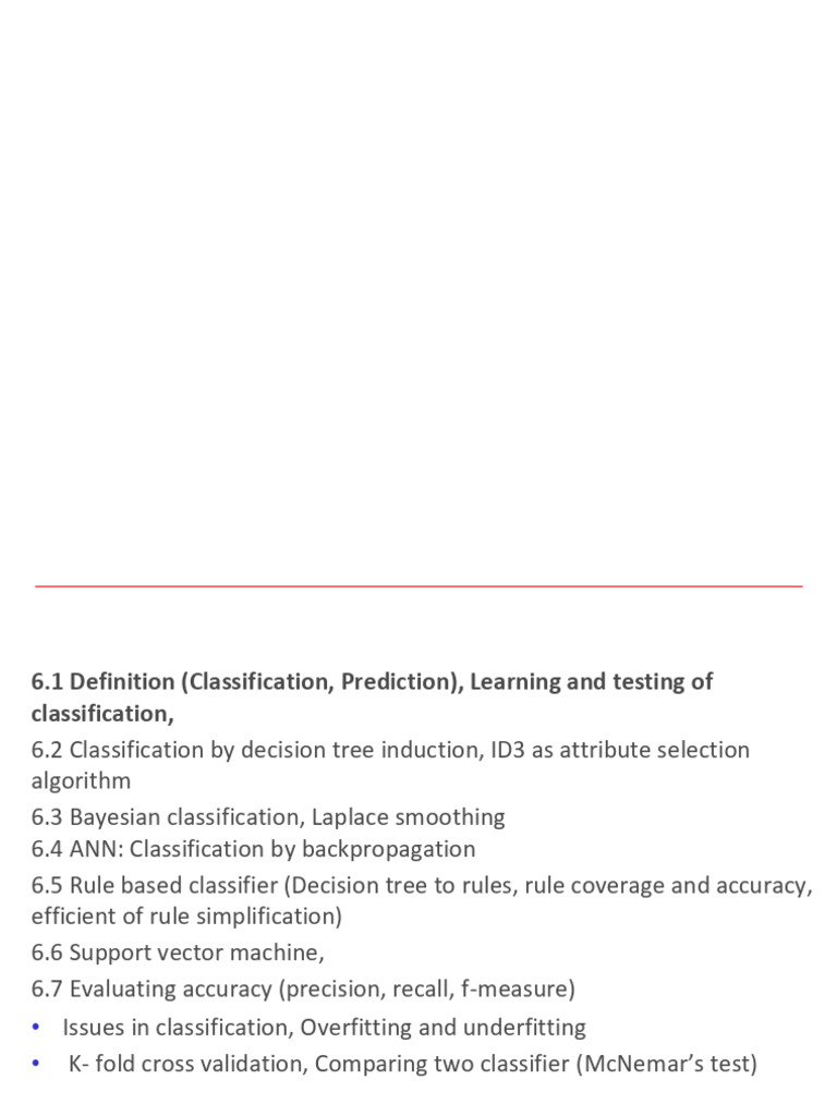 Unit6 - 1 Classification-and-Prediction-Basics | PDF | Statistical Classification | Regression ...