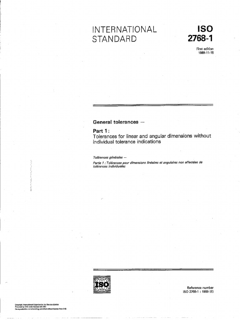 Iso 2768-1 | PDF