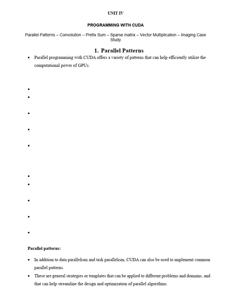 DS1822 ParallelComputing Unit4 | PDF | Convolution | Parallel Computing