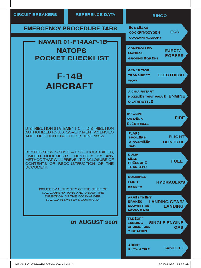 Navair 01-f14aap-1b Tabs Color | PDF | Aviation | Aircraft