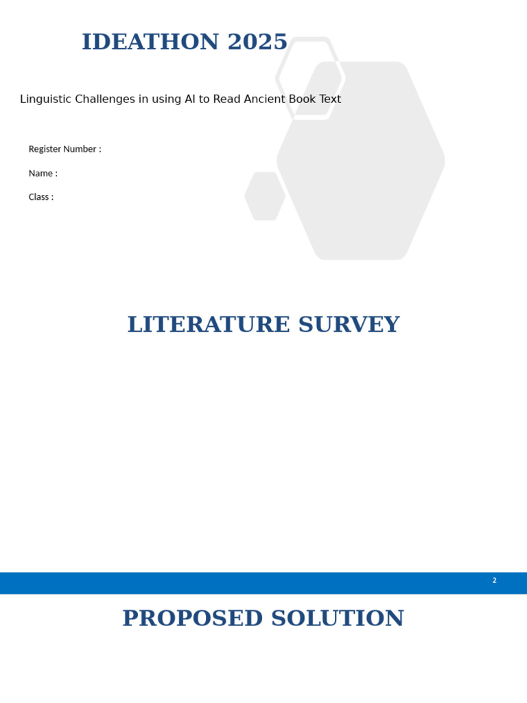 Format For Ideathon 2025 | PDF