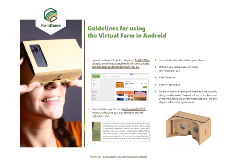 05 - Guidelines For Using The Virtual Farm in Android - EN | PDF