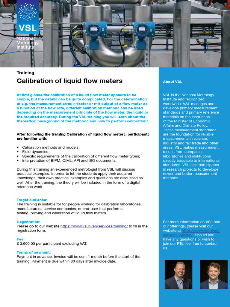 2023.11 Liquid Flow Meters | PDF | Calibration | Flow Measurement