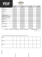 Diary Card Vorlage | PDF | Emotional Self Regulation | Subjective ...