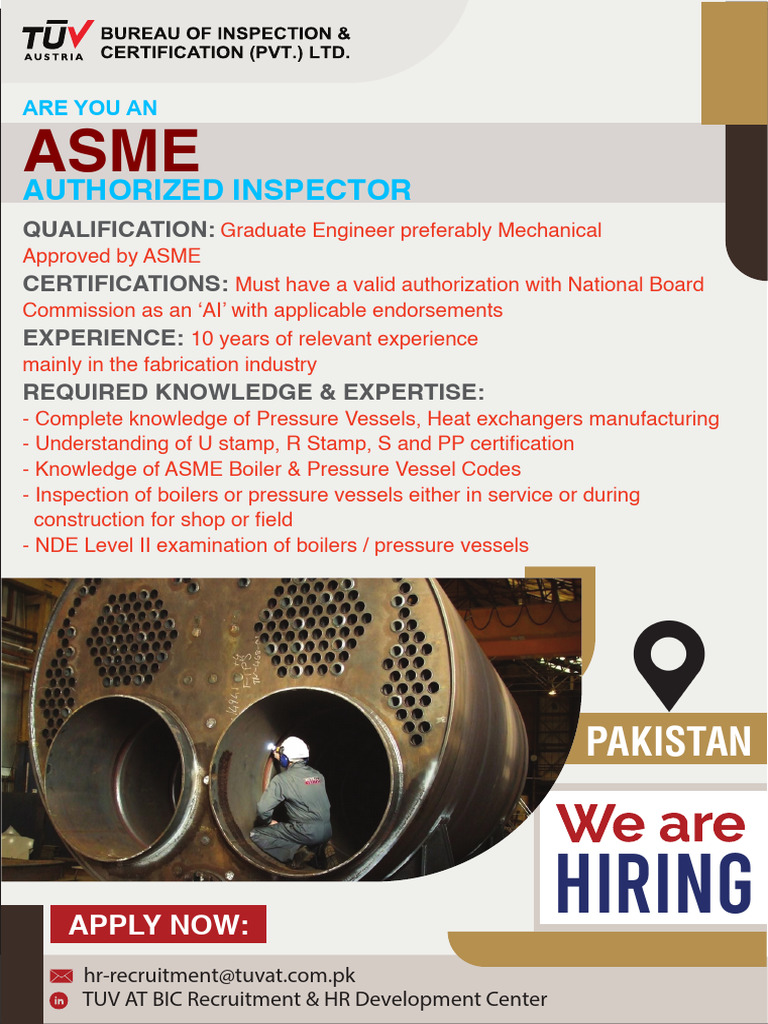 ASME Authorized Inspector | PDF