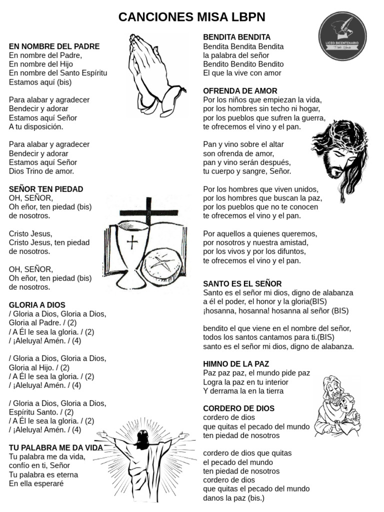 Canciones Misa | PDF | eucaristía