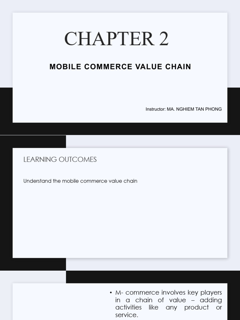 c2. Mcommerce Value Chain | PDF | Mobile Phones | Computing