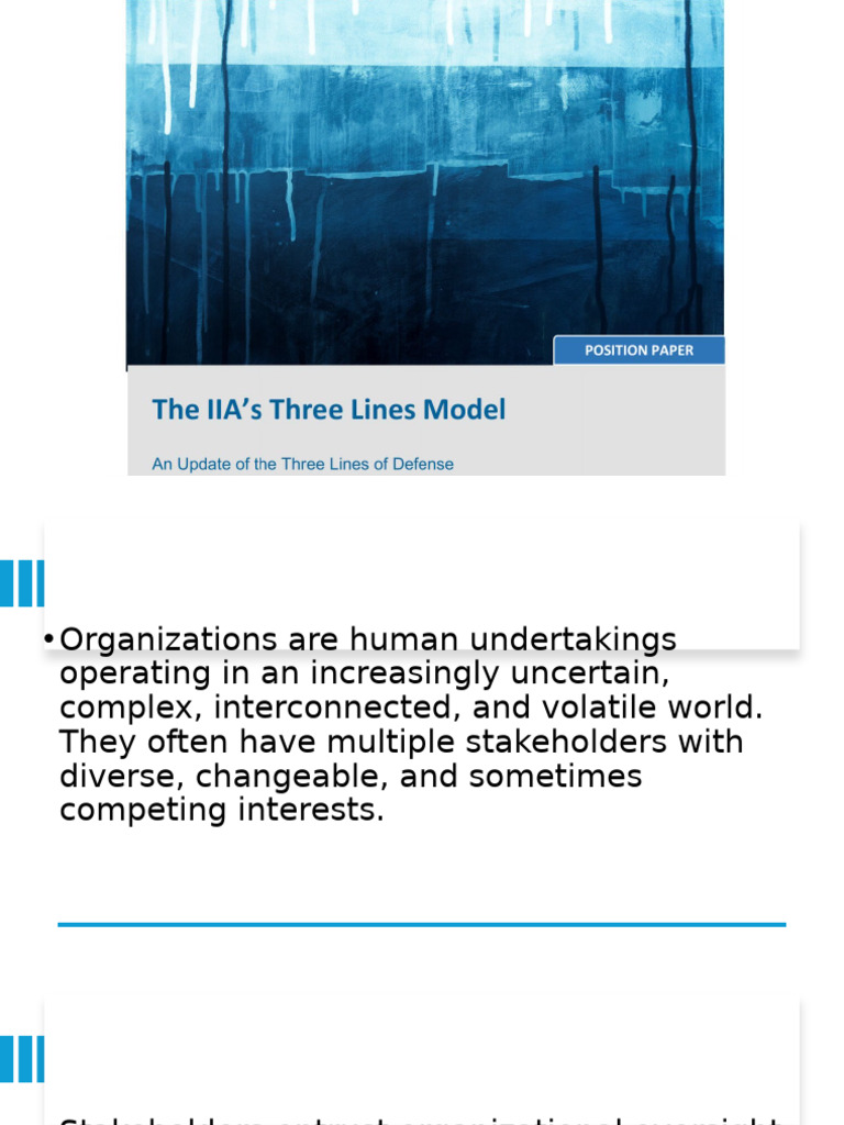 Three Lines of Defense | PDF | Internal Audit | Governance