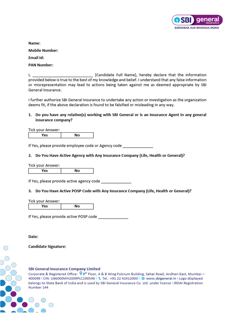 Candidate Declaration | PDF