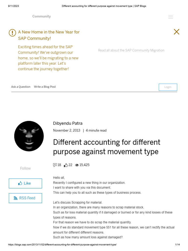 SAP Movement Types 551 and Z51 Explained | PDF | Business