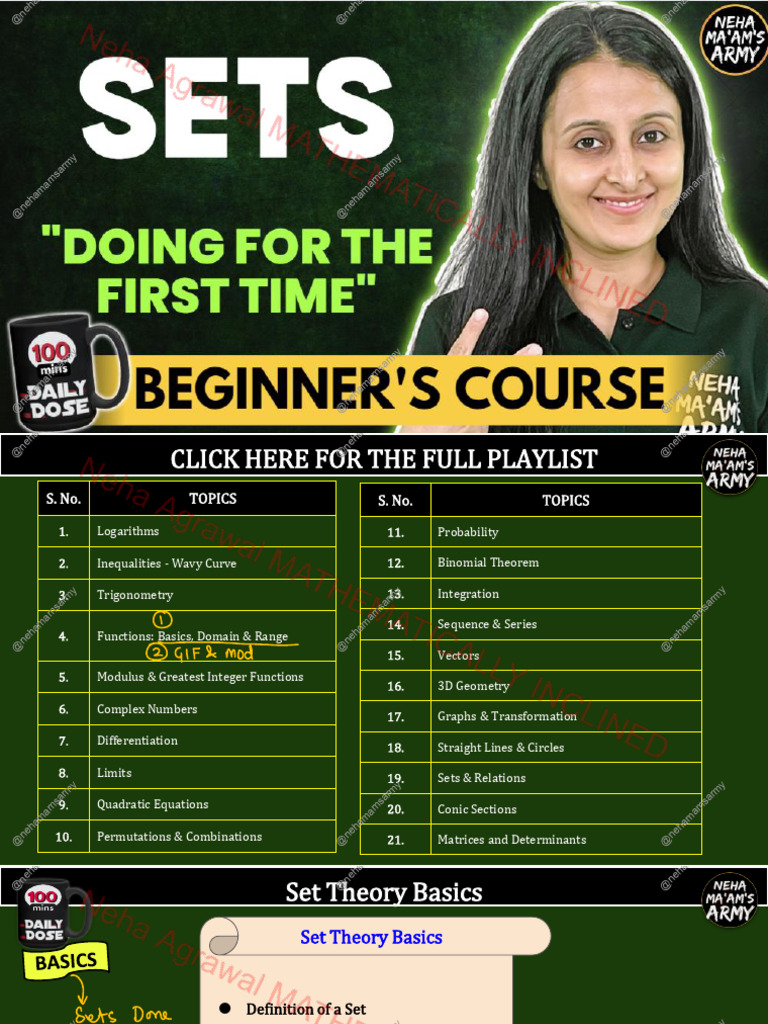 Set Theory Basics | PDF