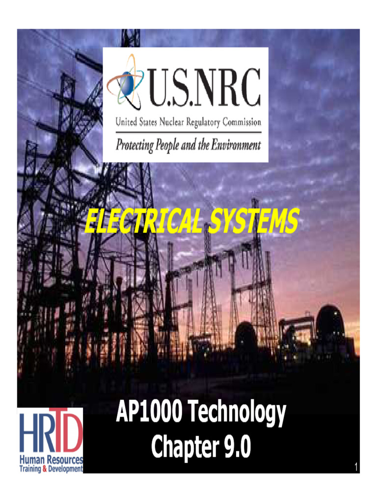 AP1000 Electrical Systems Overview | PDF | Sustainable Technologies ...