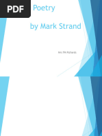 Eating Poetry - Mark Strand | PDF | Poetry | Happiness