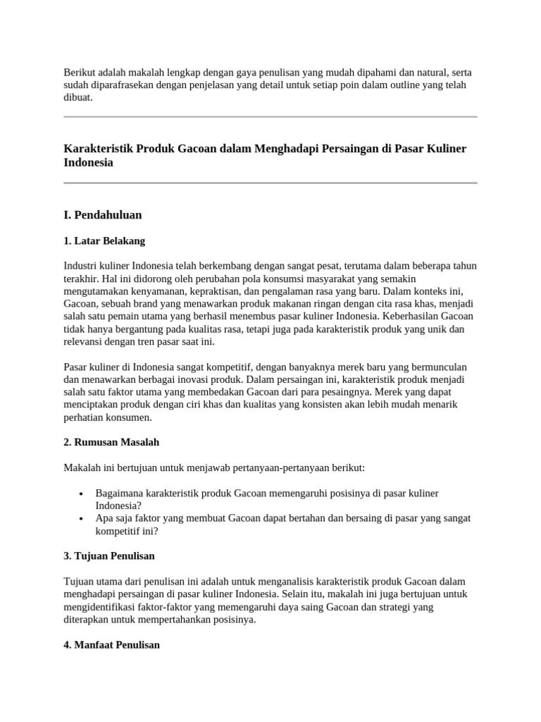 Berikut Adalah Makalah Lengkap | PDF