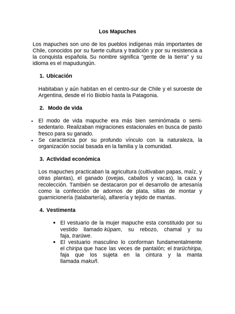 Los Mapuches | PDF
