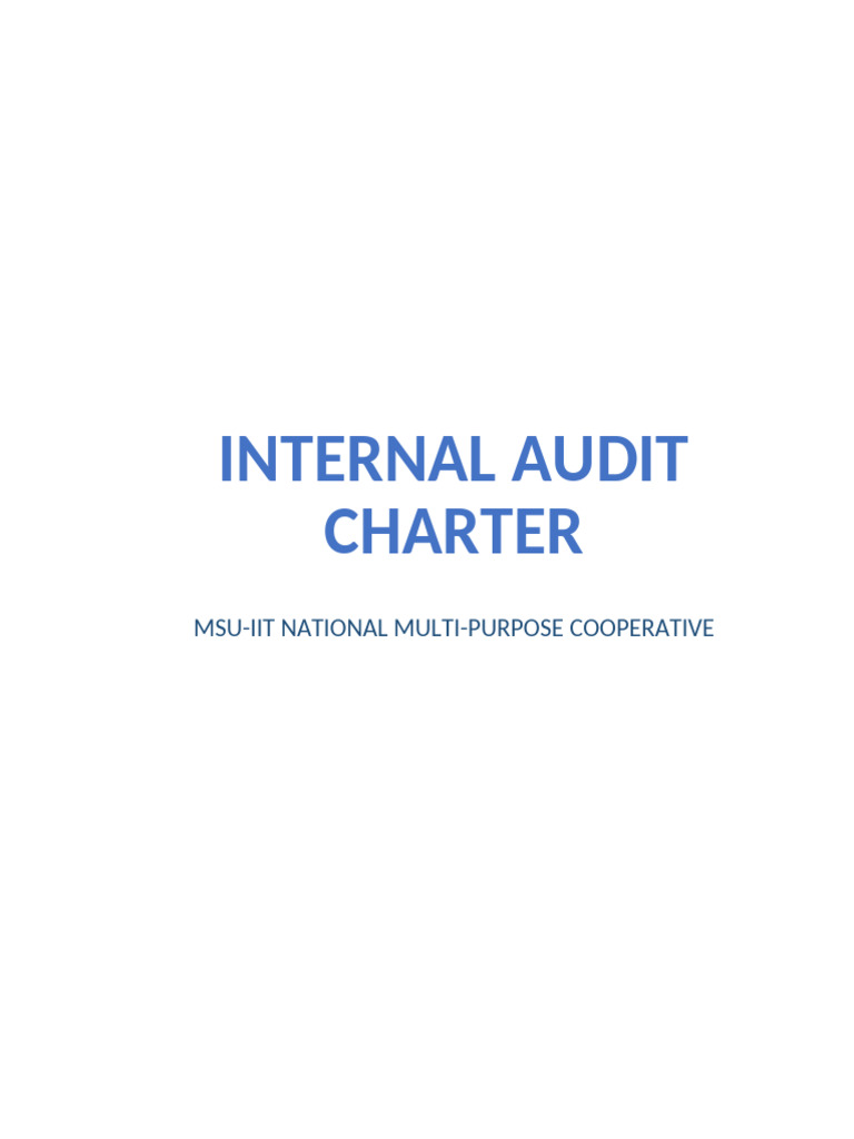 IA Charter - 2023 With Comments | PDF | Internal Control | Audit