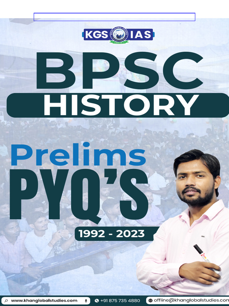 052) BPSC PYQ 1992-2023 (History) | PDF