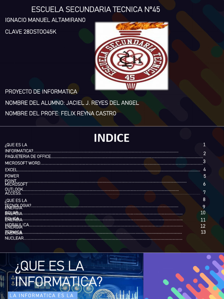 Proyecto Informatica Jaciel | PDF | Informática | Microsoft