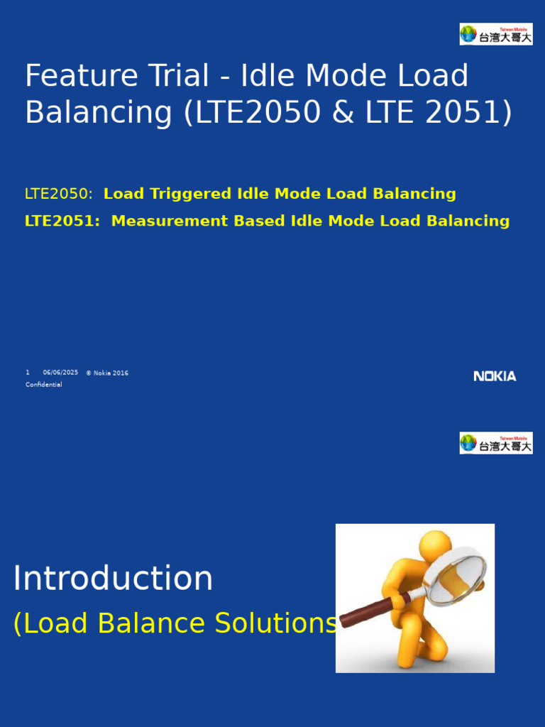 Idle Mode Load Balancing Overview | PDF | Lte (Telecommunication ...